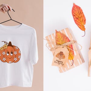 Groovy Autumn Clipart, Retro Fall Png, Thanksgiving Png, Hippie Flower ...