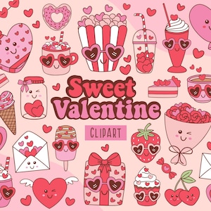 Retro Groovy Valentine, Valentines Sweet Clipart, Groovy Valentine Png ...