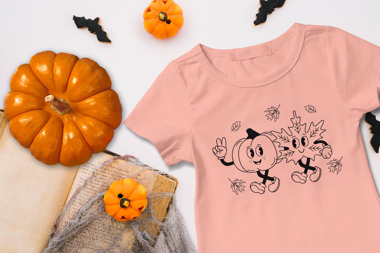 Groovy Autumn Clipart, Retro Autumn Clipart, Thanksgiving Day Png ...