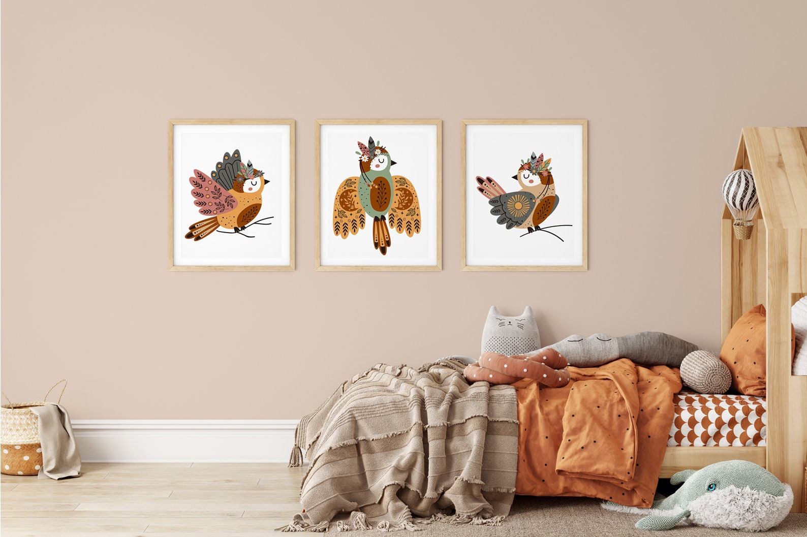 Birds Svg, Flowers Clipart, Boho Birds Svg, Celestial Svg, Tribal Birds ...