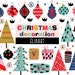 Retro Groovy Christmas Clipart, Christmas Clipart, Retro Christmas Svg ...
