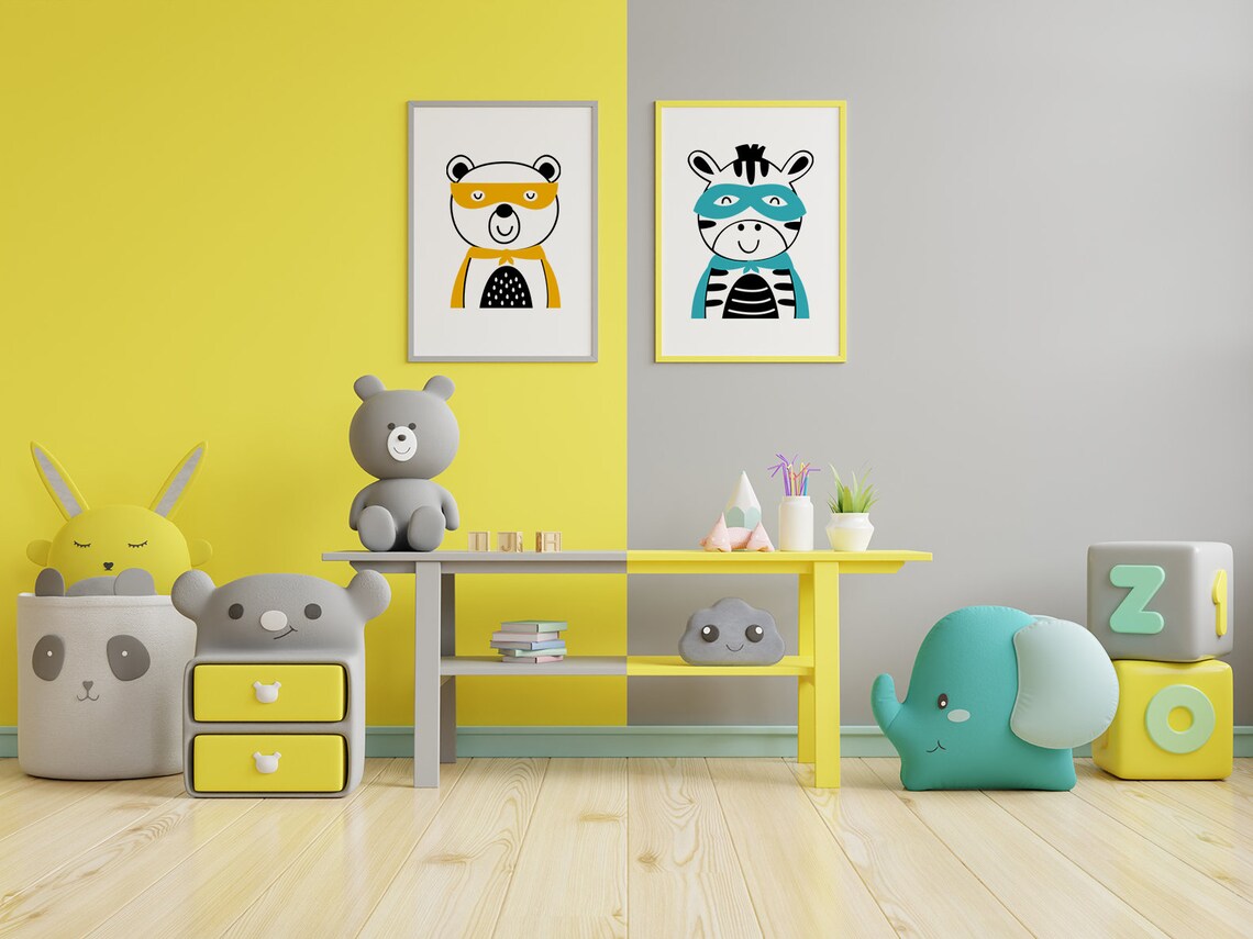 Cute Baby Animal Superhero Clipart, Animal Svg Files, Super Hero Svg ...