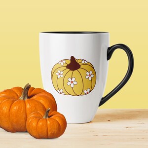 Groovy Retro, Pumpkin Clipart, Autumn Png, Vintage Pumpkin Png, Groovy ...