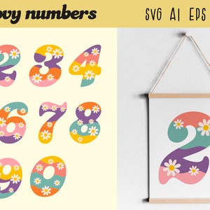 Retro Baby Clipart, Retro Flower Power, Boho Hippie Animals Png, Groovy ...