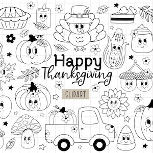Groovy Autumn Clipart, Retro Fall Png, Thanksgiving Png, Hippie Flower ...