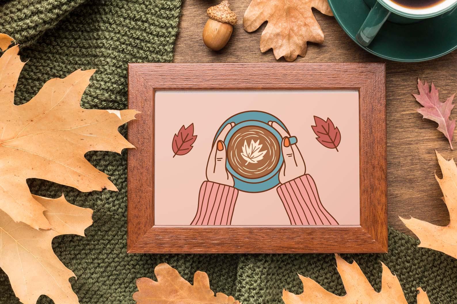 Autumn Clipart, Cozy Fall Clipart, Autumn Leaves, Pumpkins SVG, Book ...