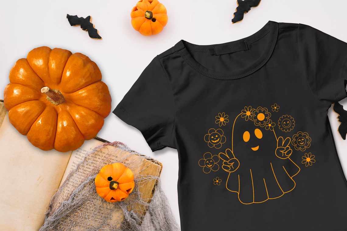 Groovy Retro Halloween, Halloween SVG, Groovy Halloween Clipart, Fall ...