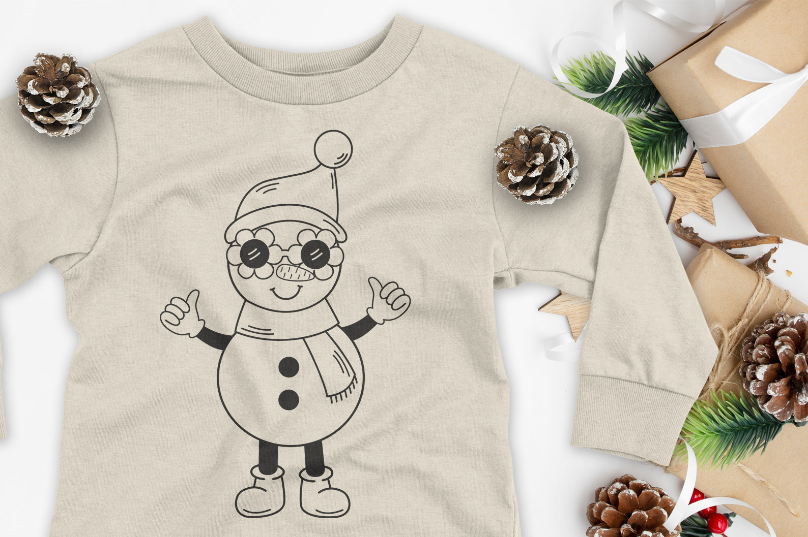 Retro Groovy Christmas Clipart, Christmas Clipart, Retro Christmas Svg ...