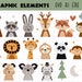 Animals Clipart, Safari Animals Svg, Forest Animals, Woodland Animals ...
