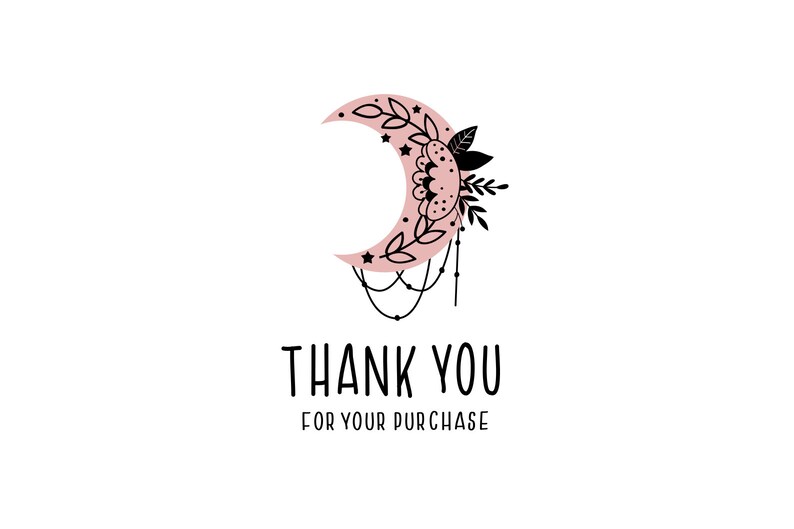 Moon Svg Crescent Moon Svg Celestial Svg Floral Svg Moon Phase Svg
