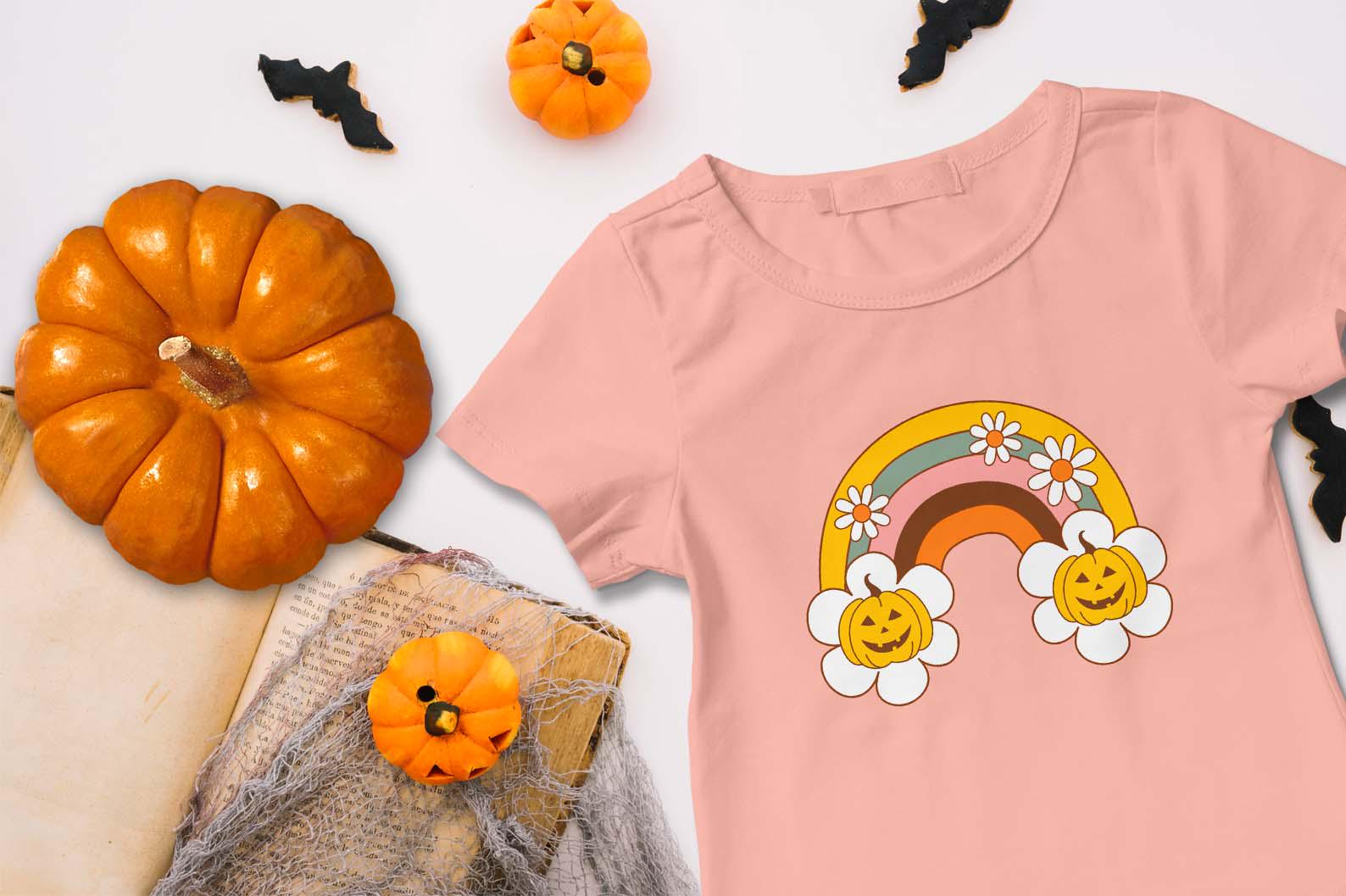 Groovy Halloween Clipart, Retro Fall Png, Halloween SVG, Groovy ...