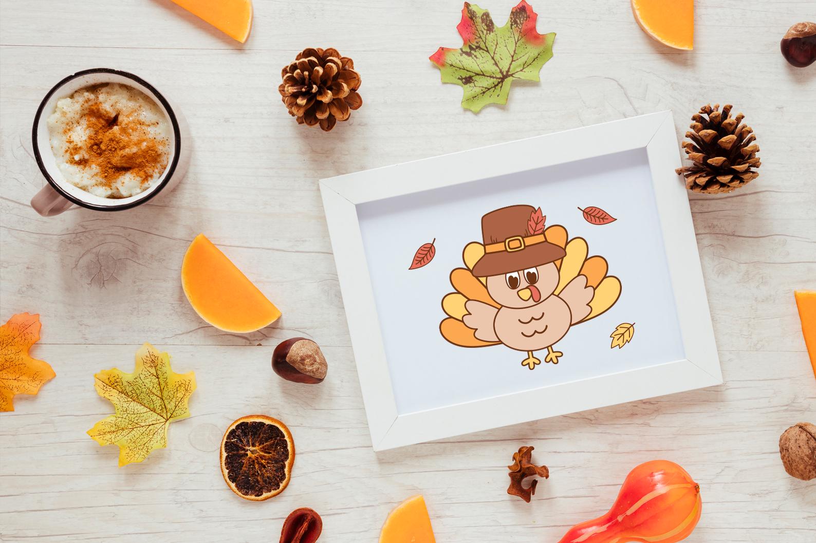 Groovy Autumn Clipart, Retro Fall Png, Thanksgiving Png, Hippie Flower ...