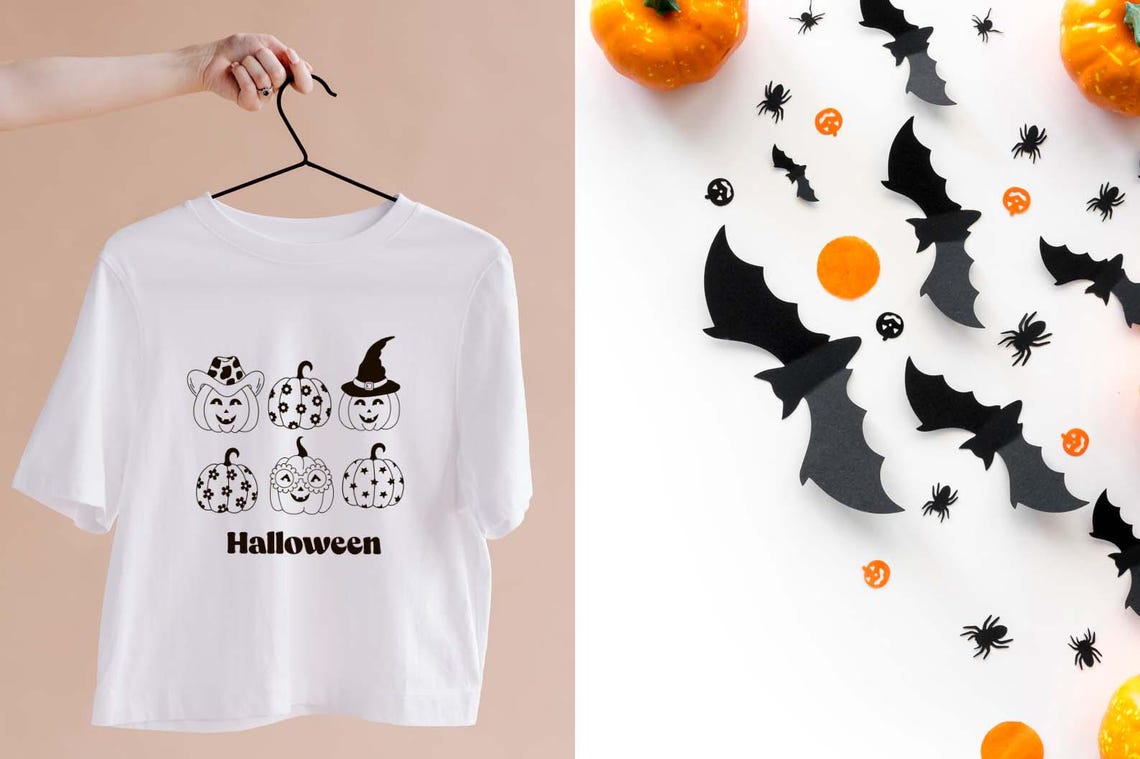 Groovy Halloween Clipart, Retro Fall Png, Halloween SVG, Groovy ...