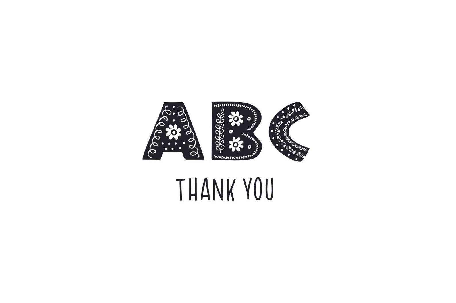 Alphabet Clipart Letter Clipart ABC Print Monogram Svg Black and White ...