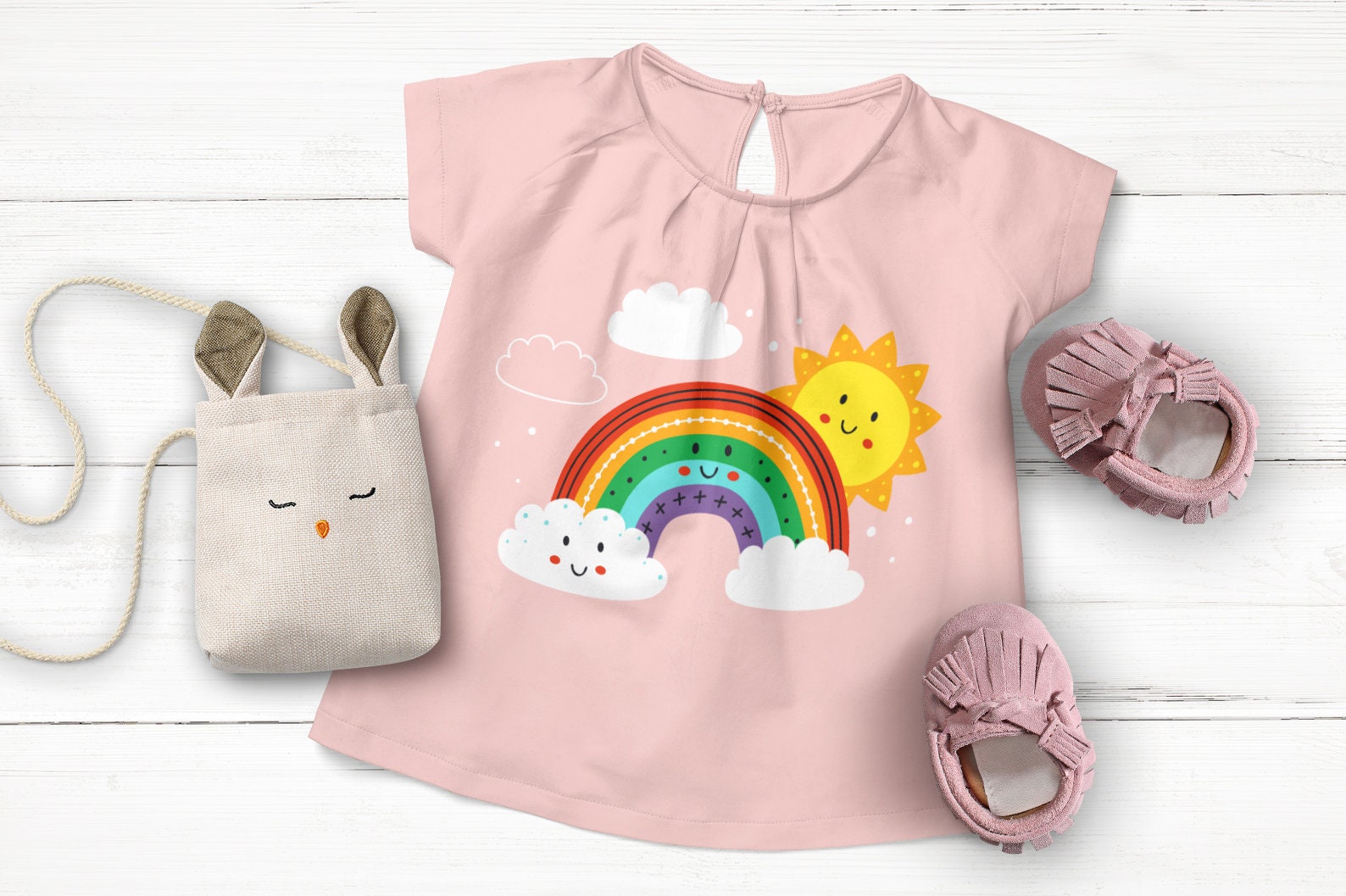 Rainbow Baby Weather Clipart Rainbow Svg Kawaii Clipart Cloud Clipart ...