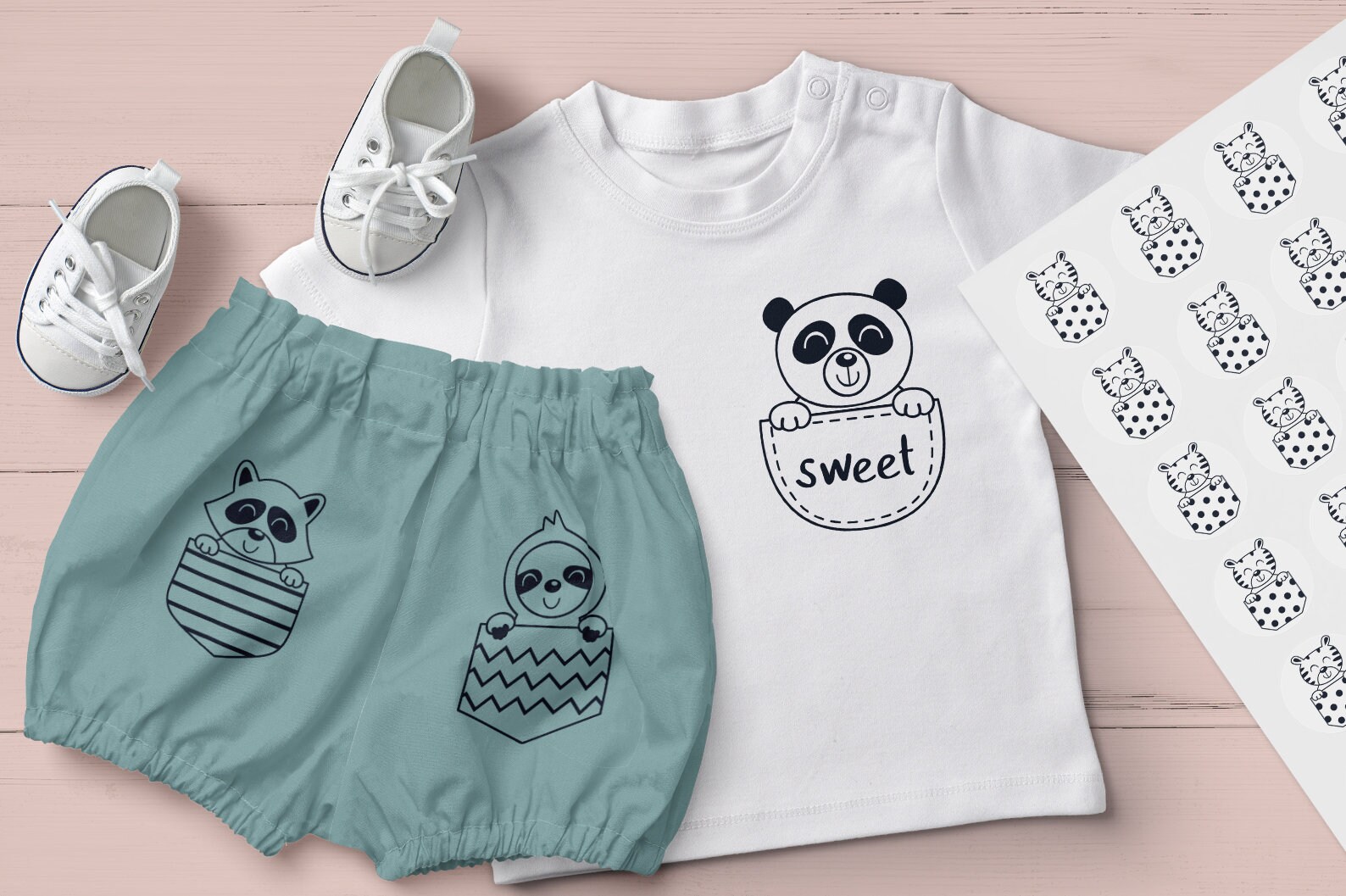 Animals in Pocket Clipart, Pocket Animal Farm Svg, Cute Pets Svg, Baby ...