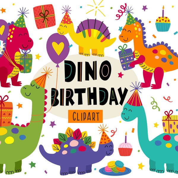 Dinosaur Clip Art - Etsy