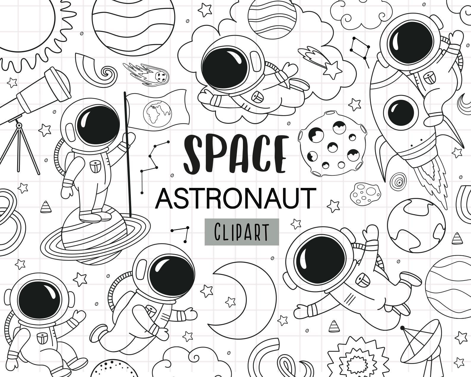 Astronaut Svg Png Bundle, Astronaut With Rocket Svg,kid Astronaut Svg ...