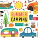 Happy Camper Clipart Bundle, Camping Clip Art, Camping Life Svg ...