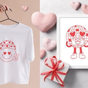 Retro Groovy Valentine, Valentine's Day Svg, Valentines Png, Groovy ...