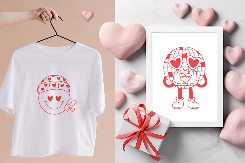 Retro Groovy Valentine, Valentine's Day Svg, Valentines Png, Groovy ...