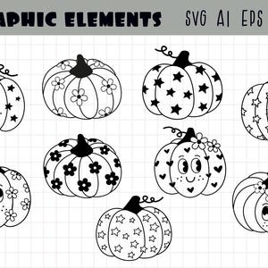 Groovy Retro, Pumpkin Clipart, Autumn Png, Vintage Pumpkin Png, Groovy ...