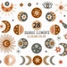 Celestial Svg, Bohemian Moon Svg, Boho Moon Clipart, Moon Phase Clipart ...