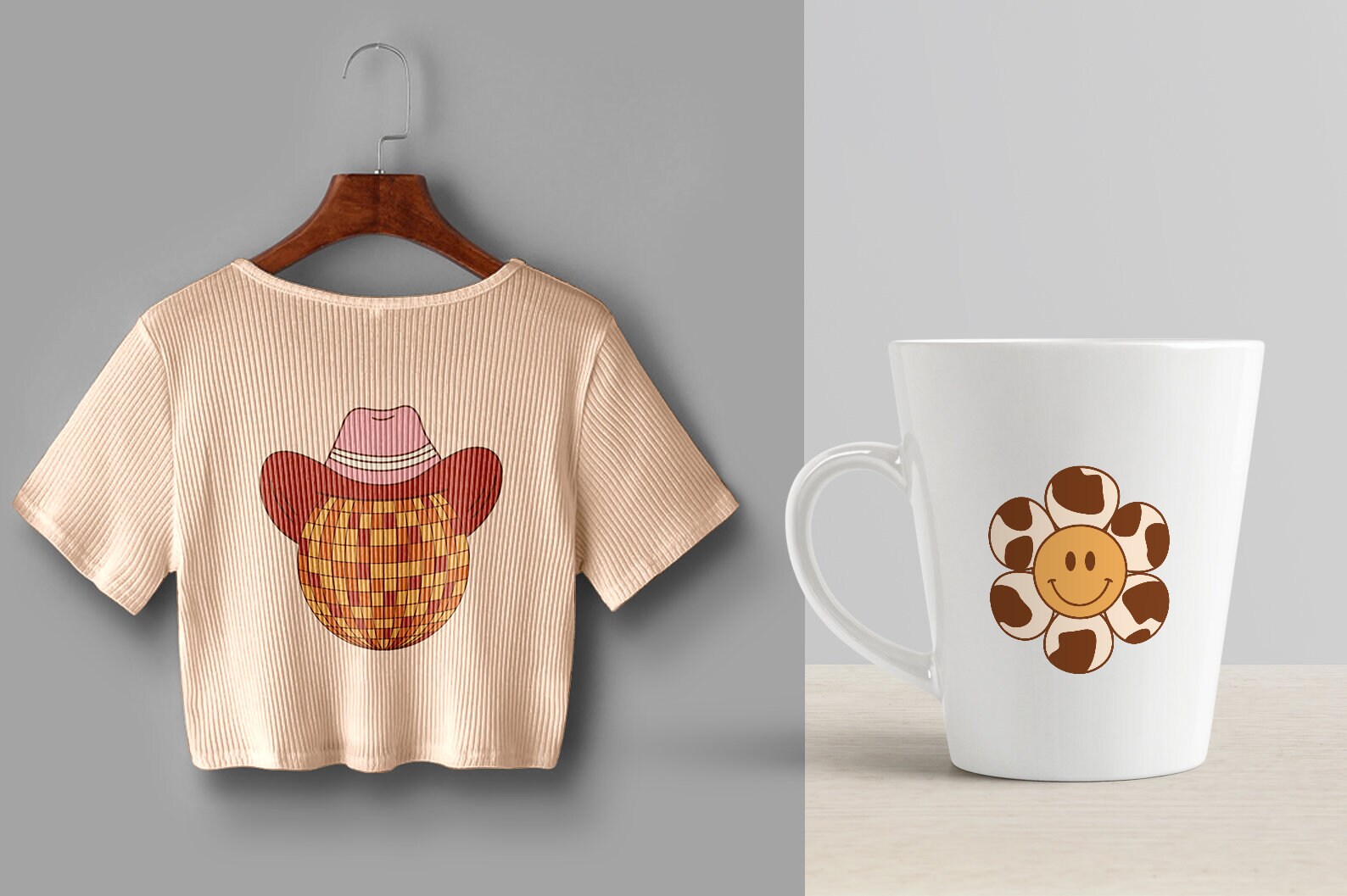 Groovy Hippie Western, Smiley Cowboy, Retro Western Rodeo, Wild West ...