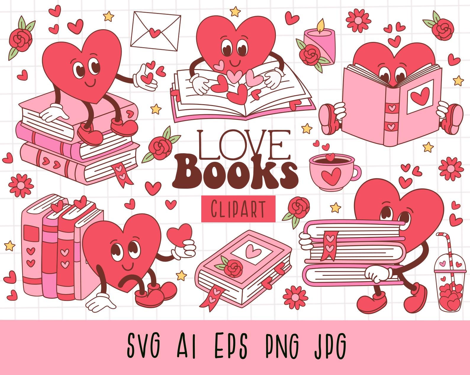 Love Books Clipart