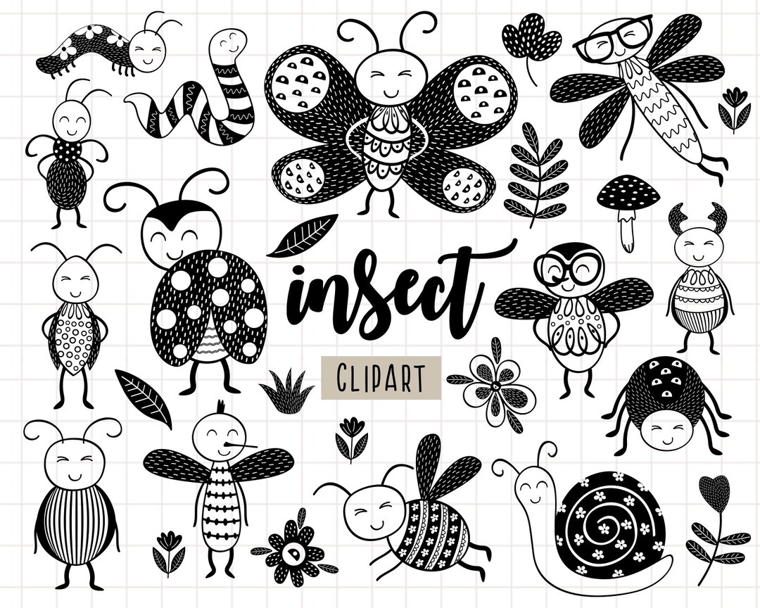 Insects Clipart Collections SVG, Insects SVG Bundle, Insects Svg, Lady ...