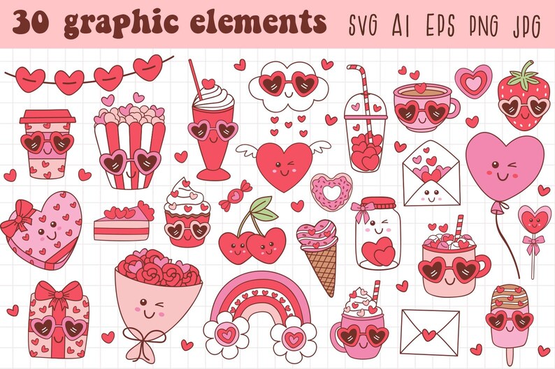 Retro Groovy Valentine, Valentines Sweet Clipart, Groovy Valentine Png ...
