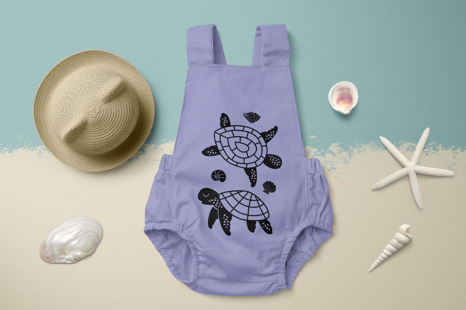 Sea Life Clip Art, Ocean Animals Svg, Boho Sea Animal Clipart, Black ...