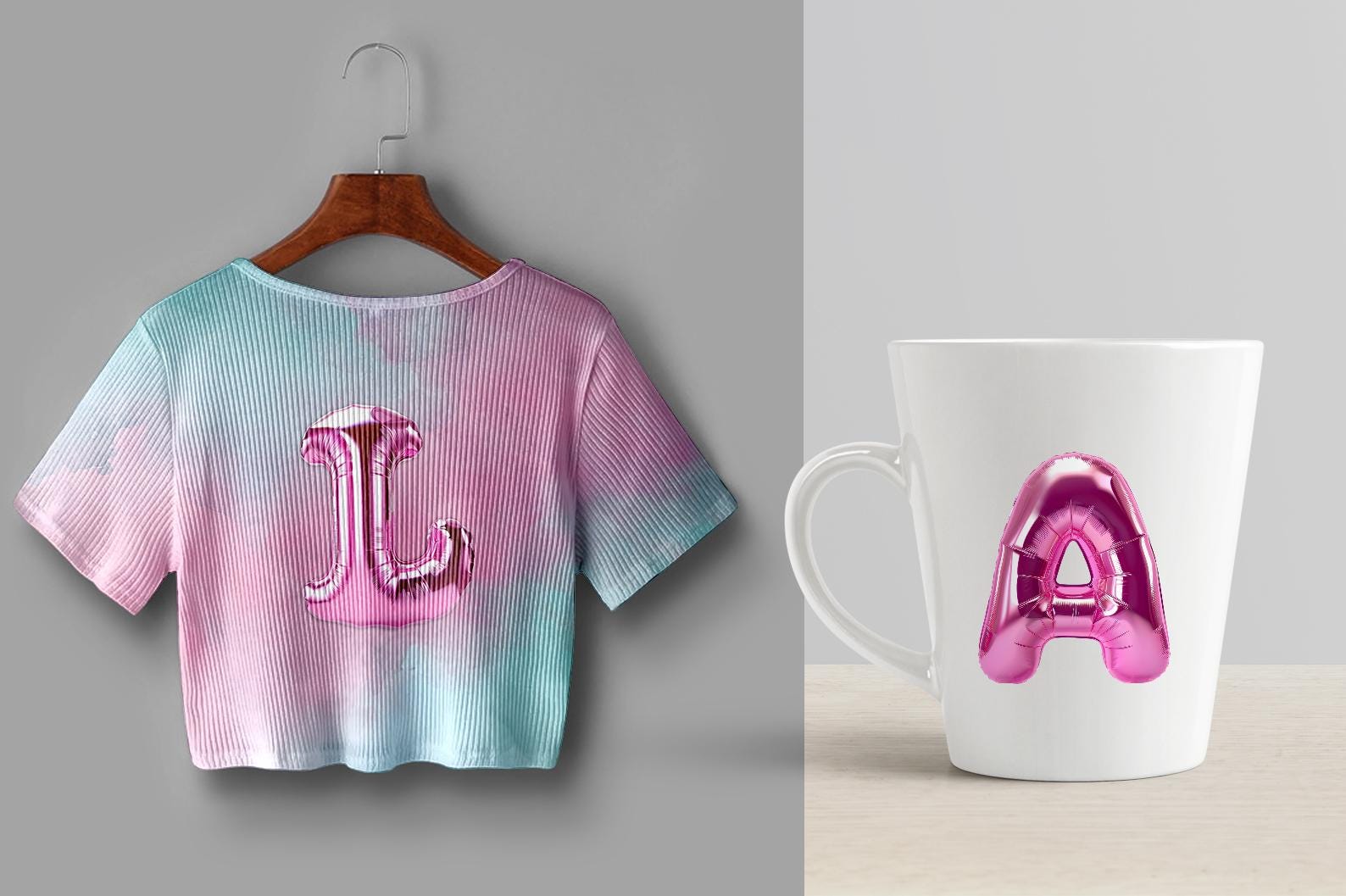 3D Foil Balloon Alphabet Clipart, Party Balloon Alphabet , Balloon Pink ...