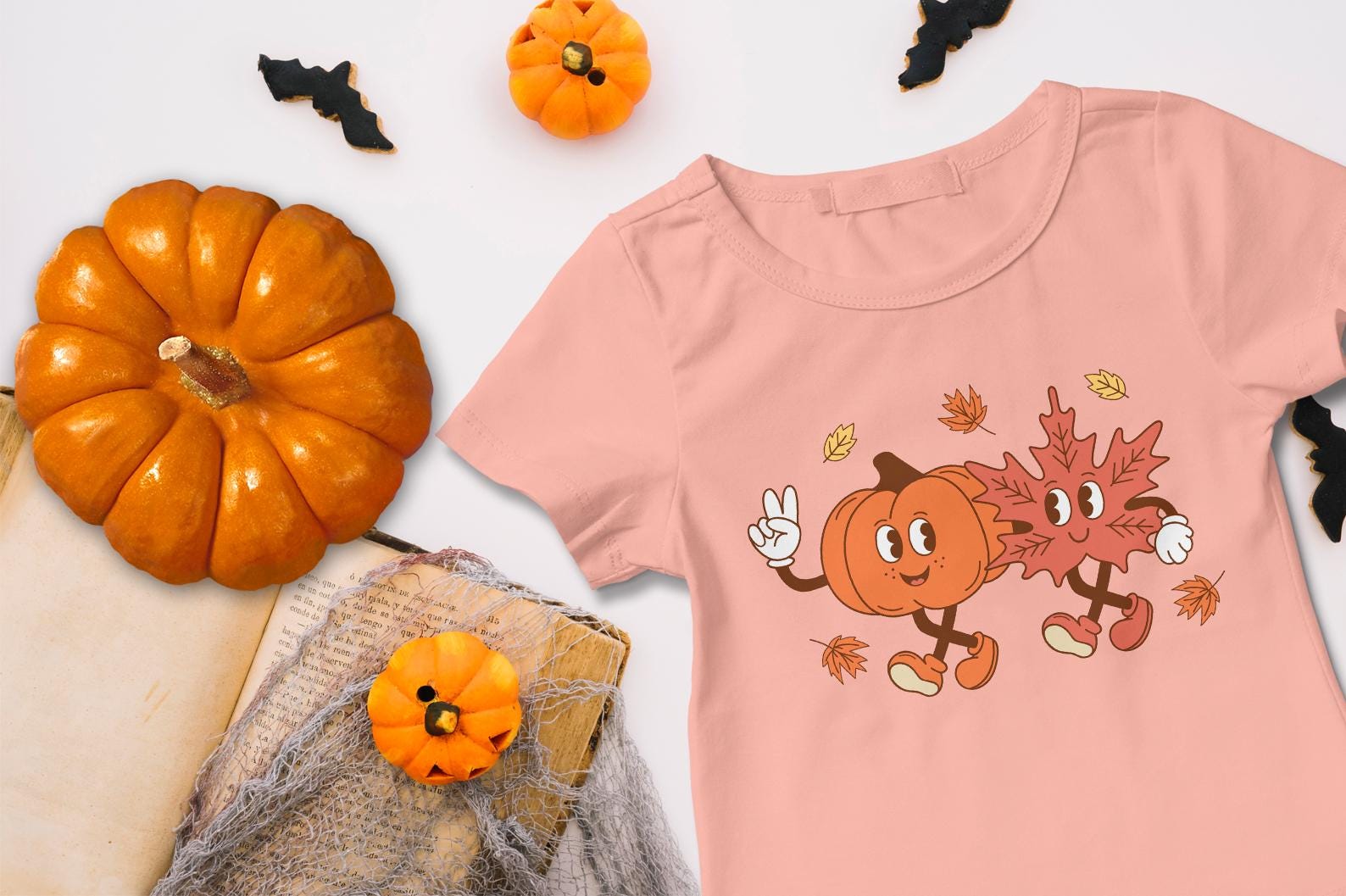 Groovy Autumn Clipart, Retro Autumn Clipart, Thanksgiving Day Png ...