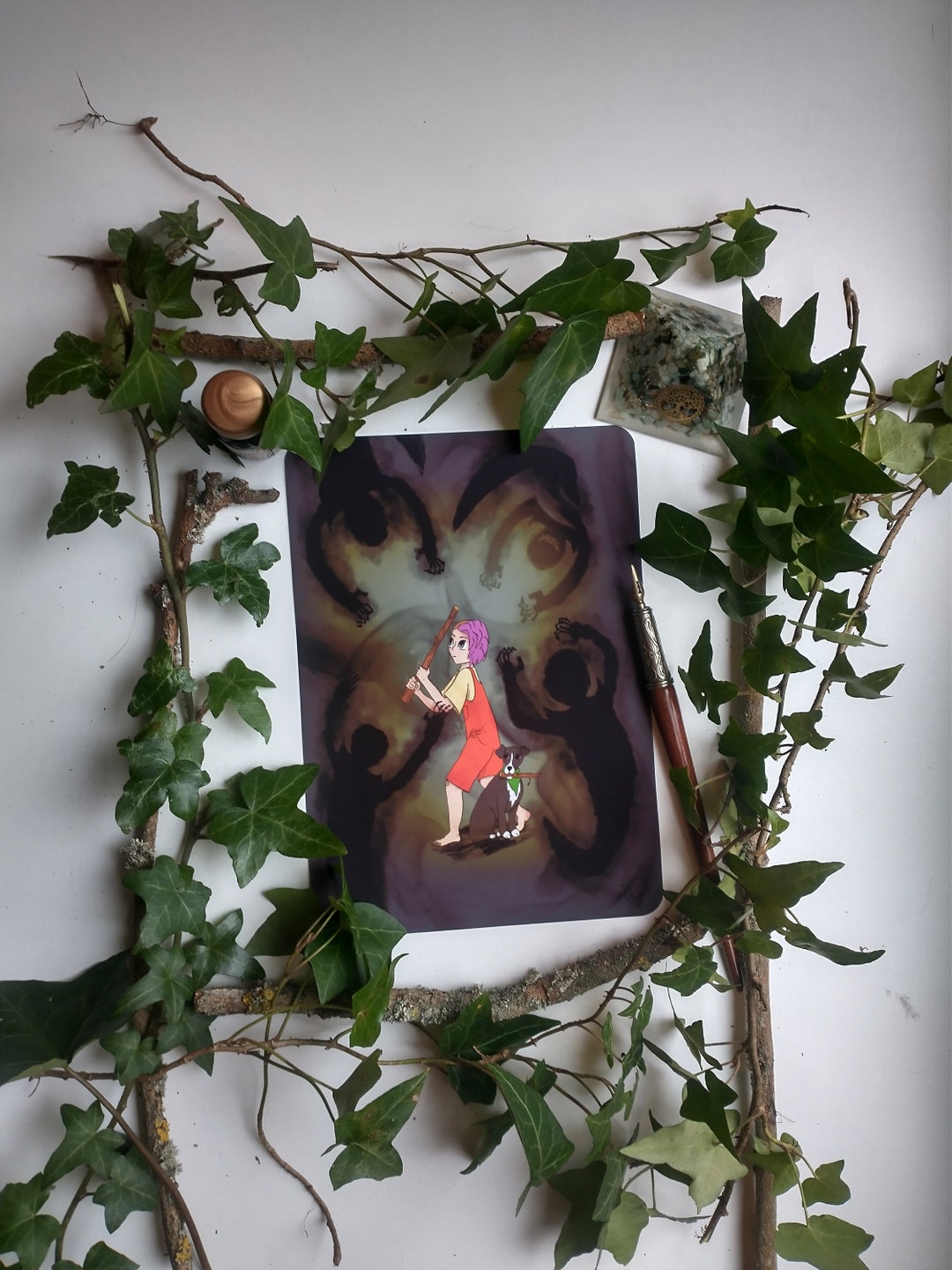 Art Print Fighting Inner Demons - Etsy