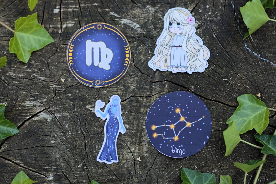Star Sign Constalation Stickers Virgo - Etsy