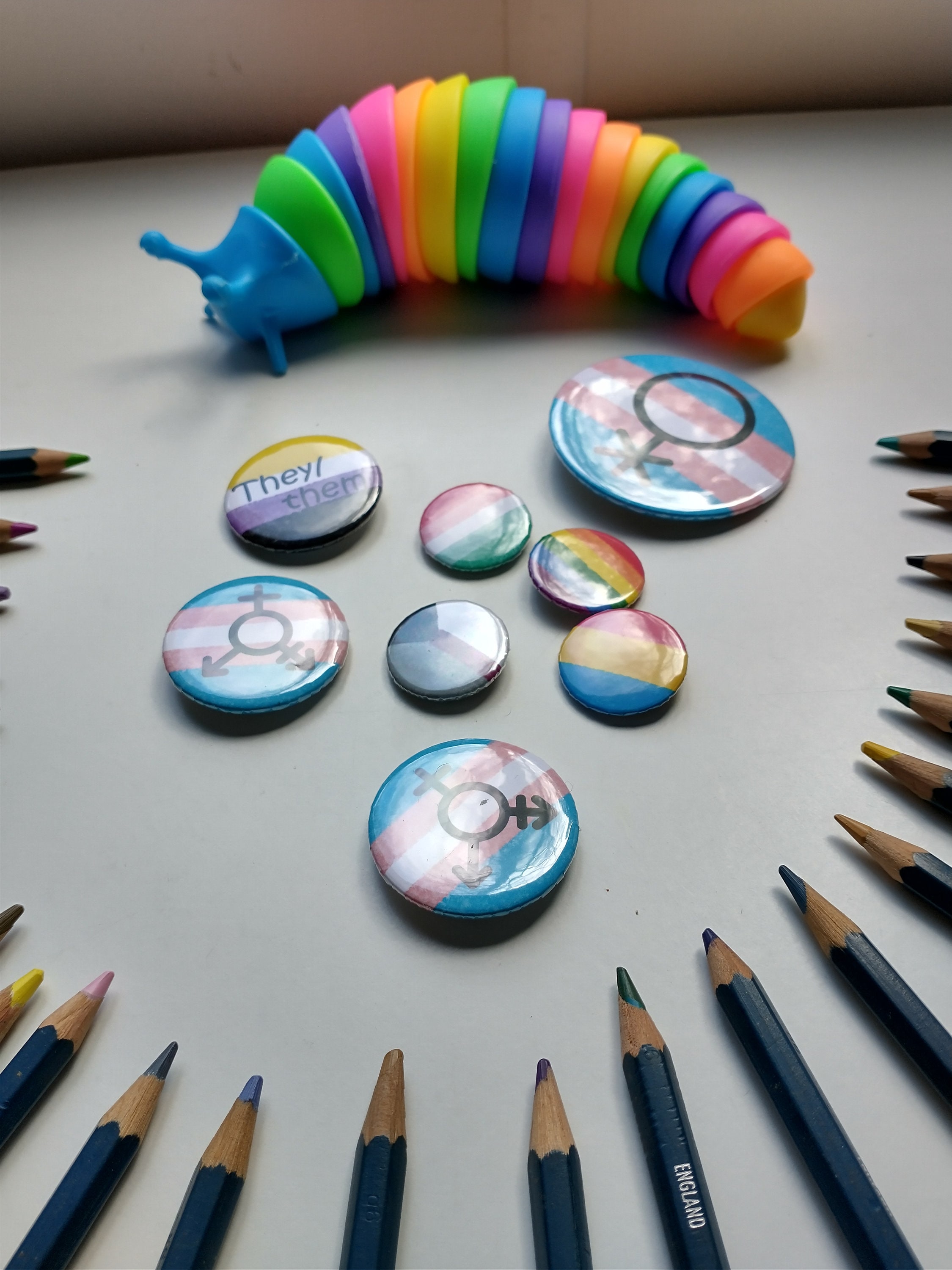 Custom Pride Flag Pin/badge - Etsy