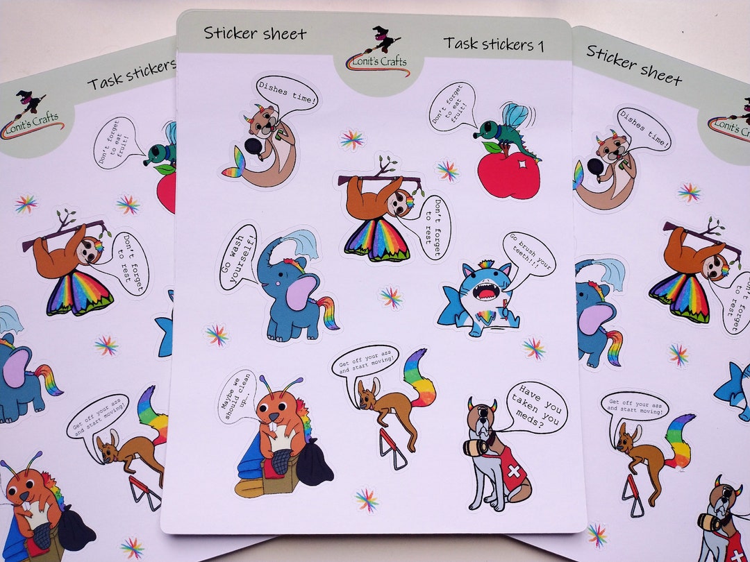 Stickersheet Task Stickers 1 - Etsy