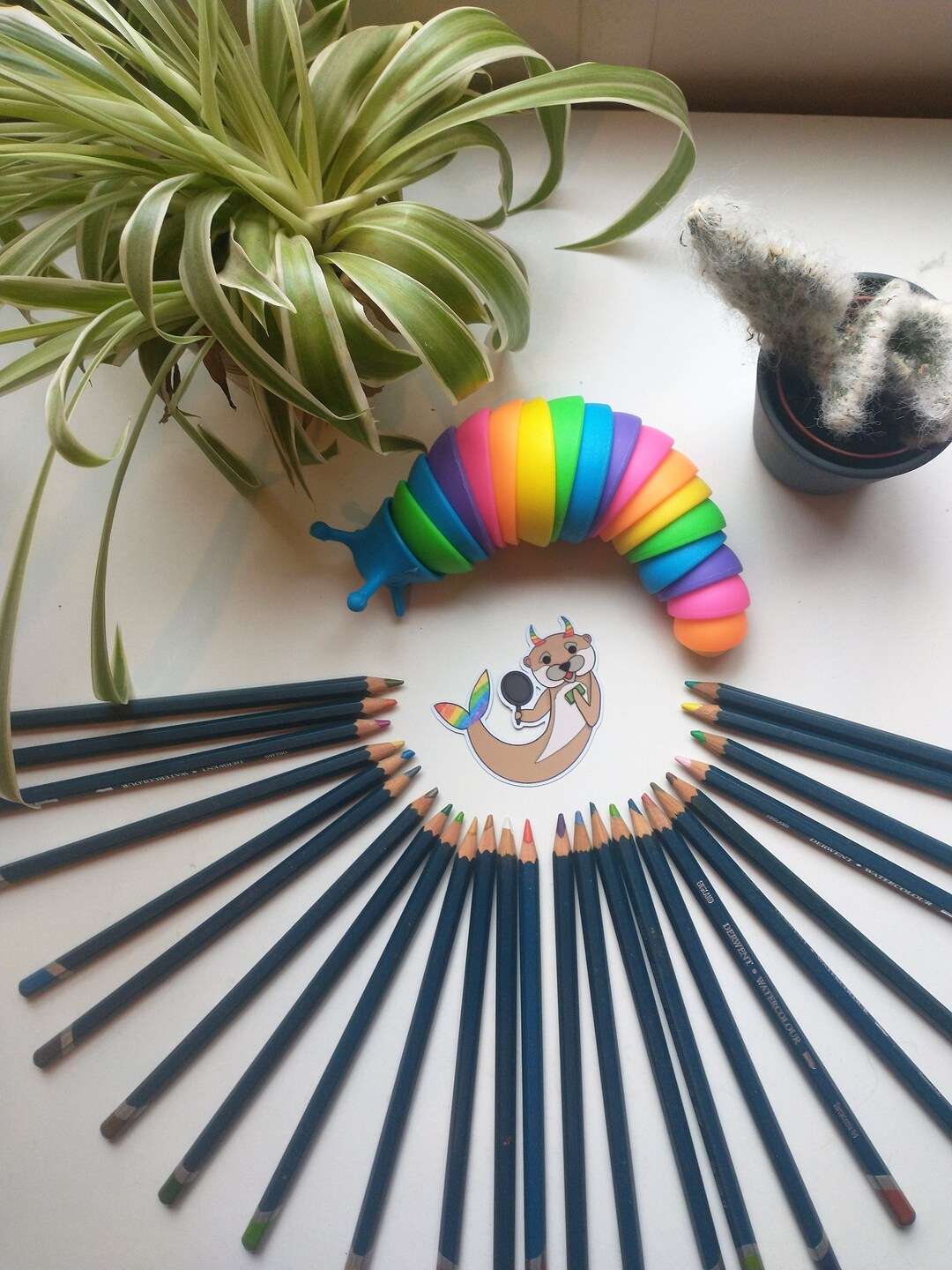 Fantasy Rainbow Otter Magnet - Etsy