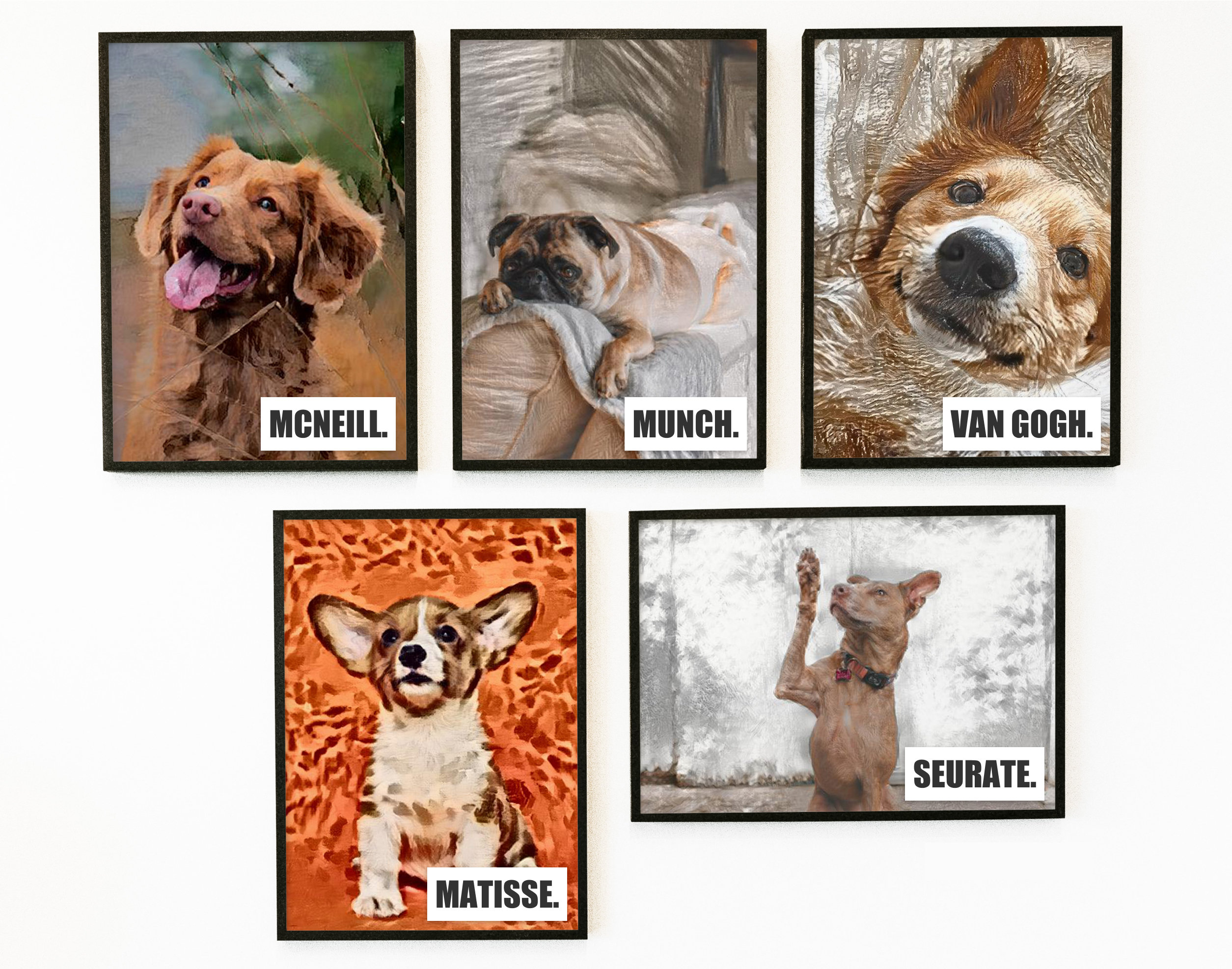 Custom Pet Portraits Multiple Art Styles Digital Pet/dog Portrait ...