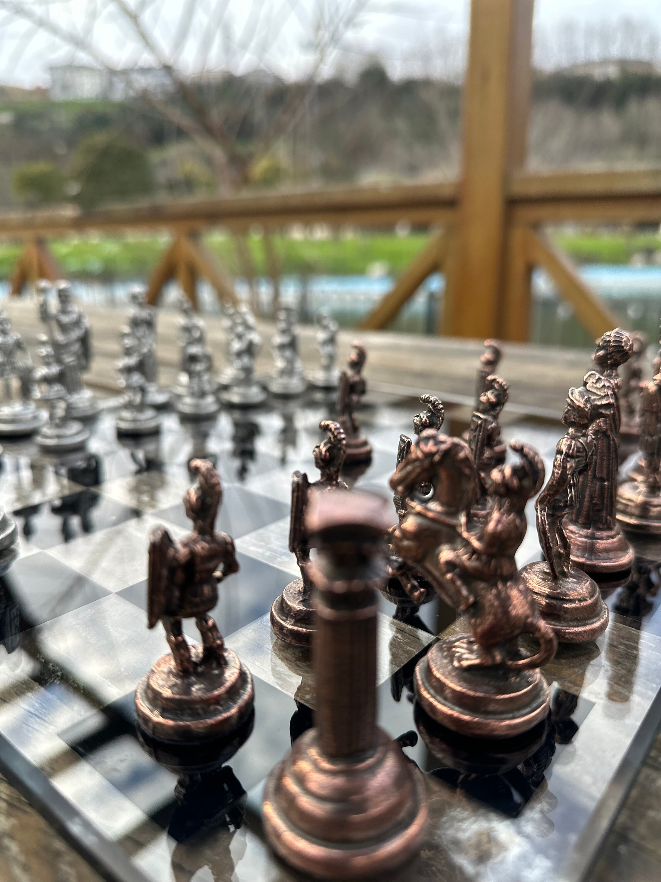 Unique Handmade Chess Set, Handcrafted Chess Set, Metal Chess Set ...