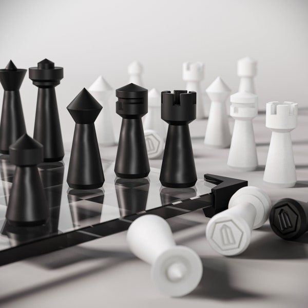Modern Chess Set - Etsy