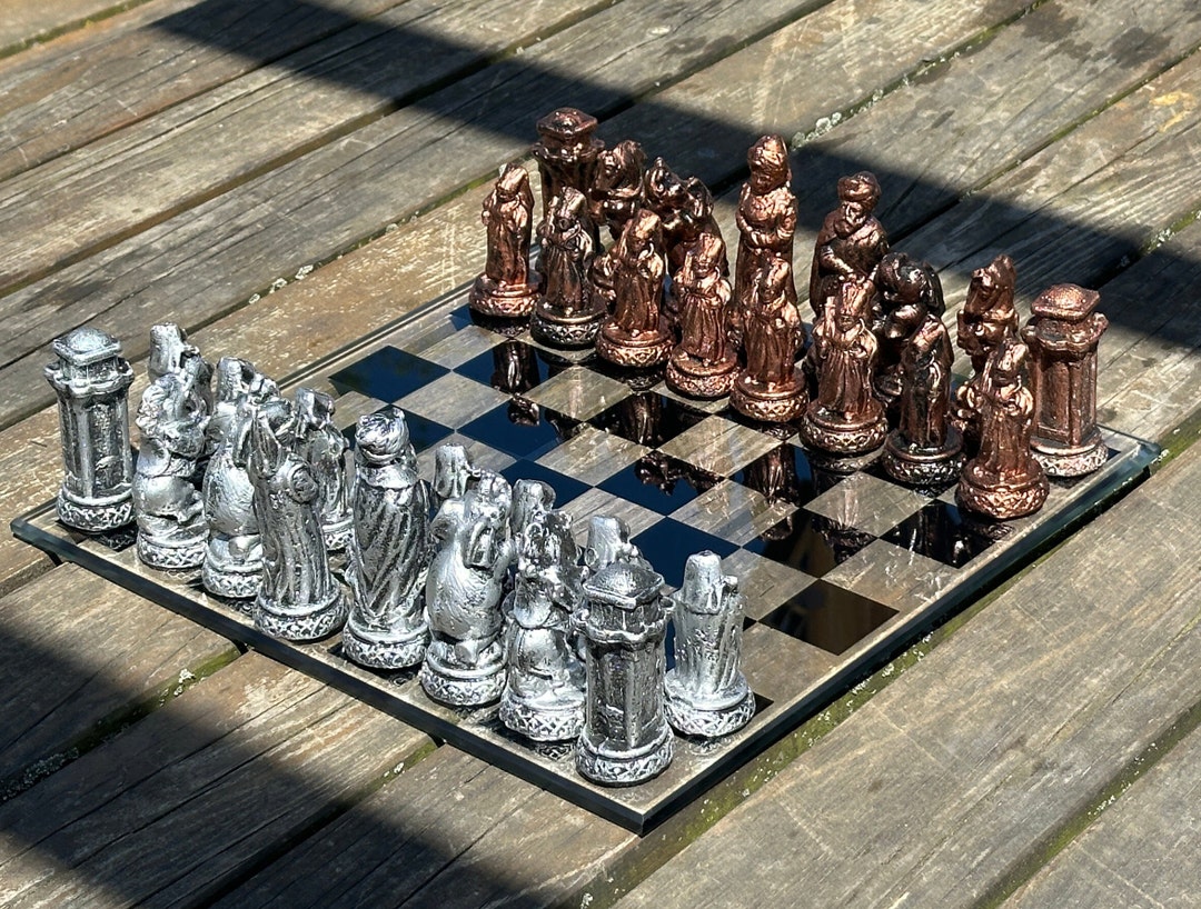 Handmade Antique Unique Chess Board | Handcrafted Chess Set | Chess Set ...