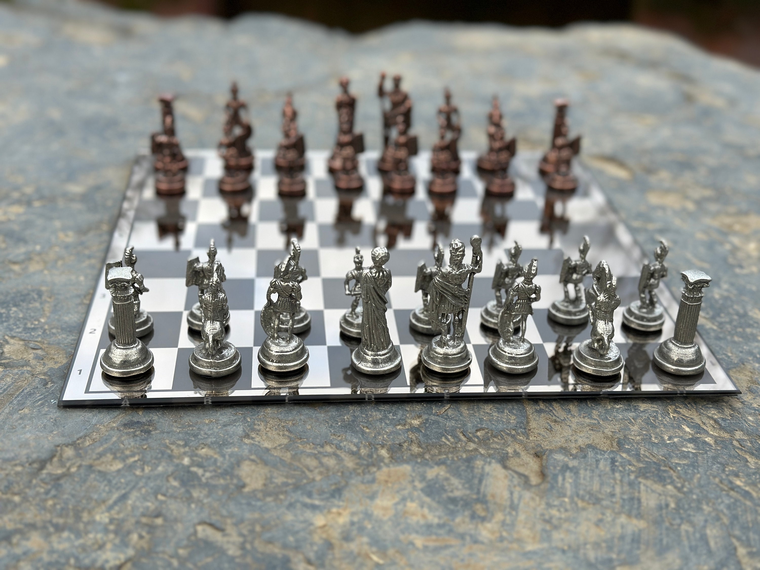 Unique Handmade Chess Set, Handcrafted Chess Set, Metal Chess Set ...