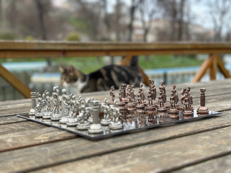 Unique Handmade Chess Set, Handcrafted Chess Set, Metal Chess Set ...