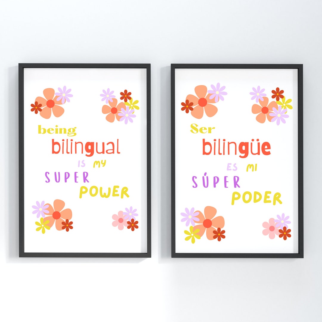 Positive Affirmation Bilingual Spanish English Posters Spanish - Etsy