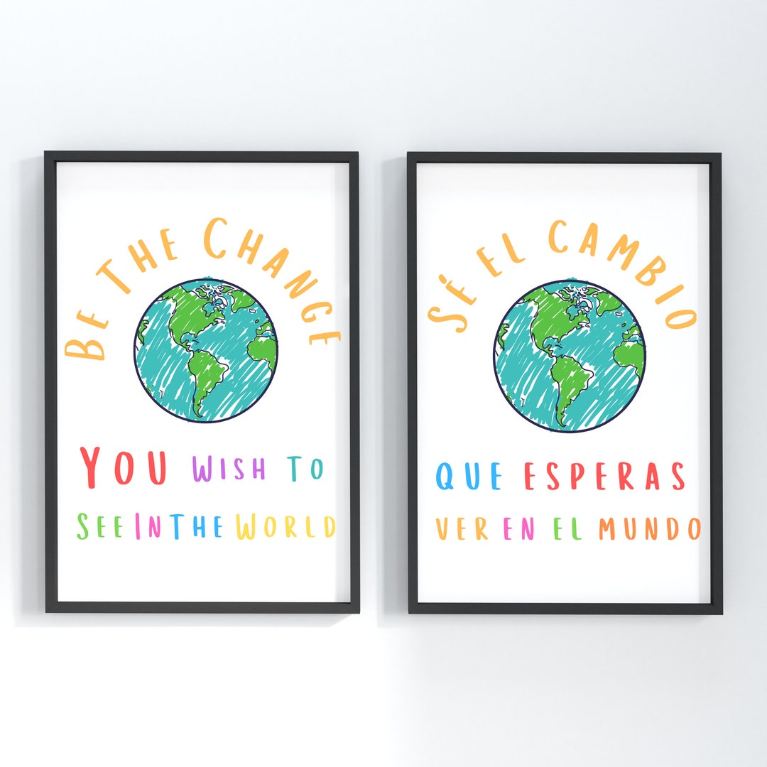 Positive Affirmation Bilingual Spanish English Poster Spanish ...