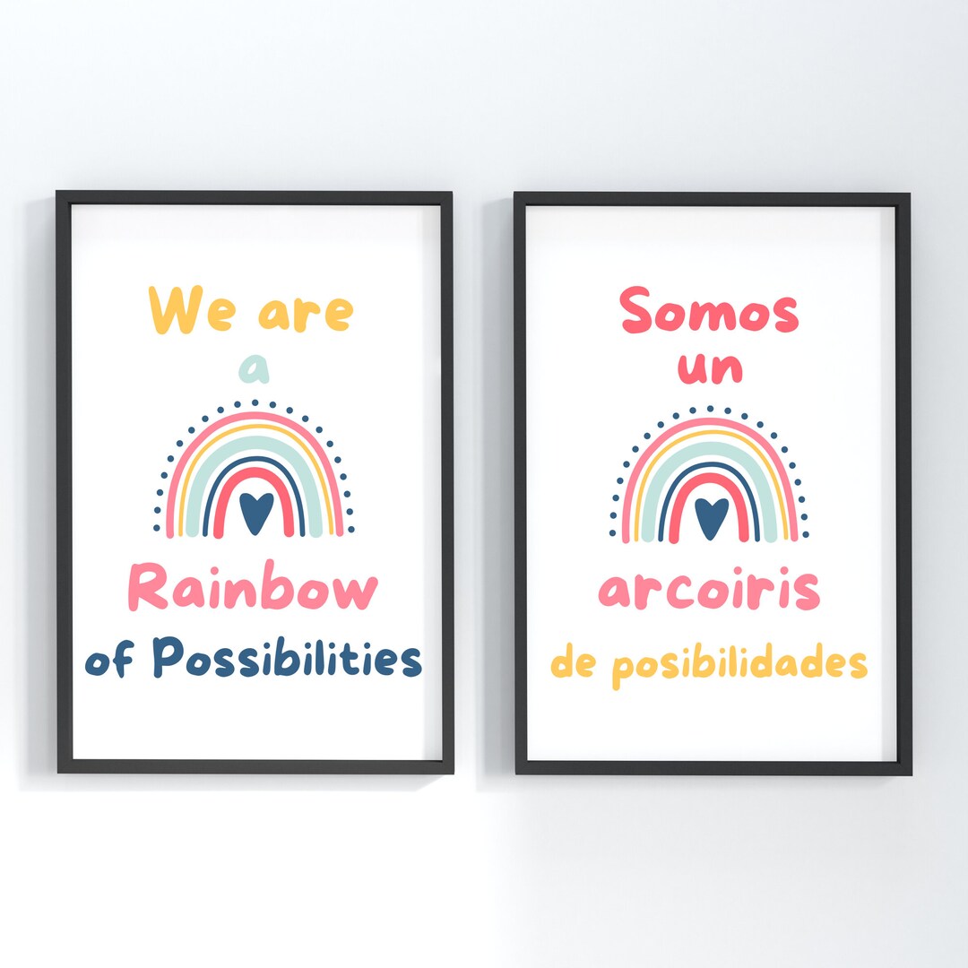 Positive Affirmation Bilingual Spanish English Poster Spanish ...