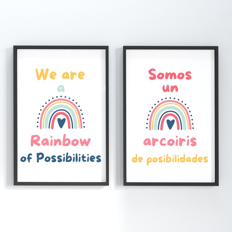 Positive Affirmation Bilingual Spanish English Poster Spanish ...