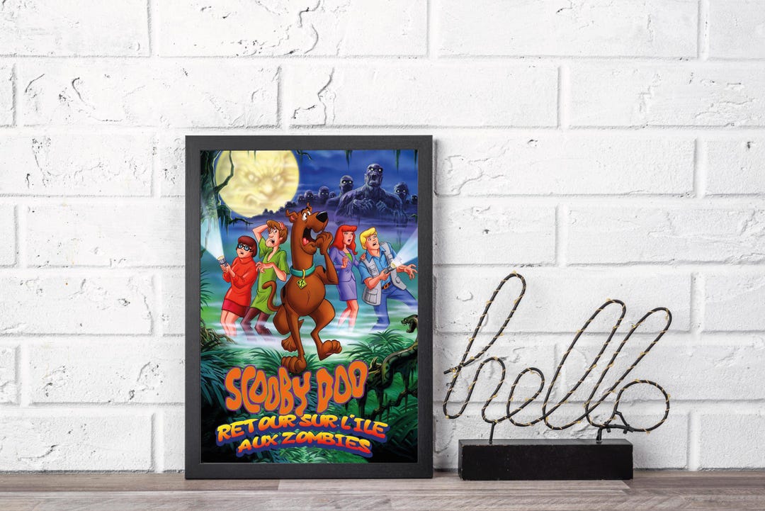 Scooby Doo Poster, Scooby Doo Movie Canvas, Cartoon Poster, Wall Art ...